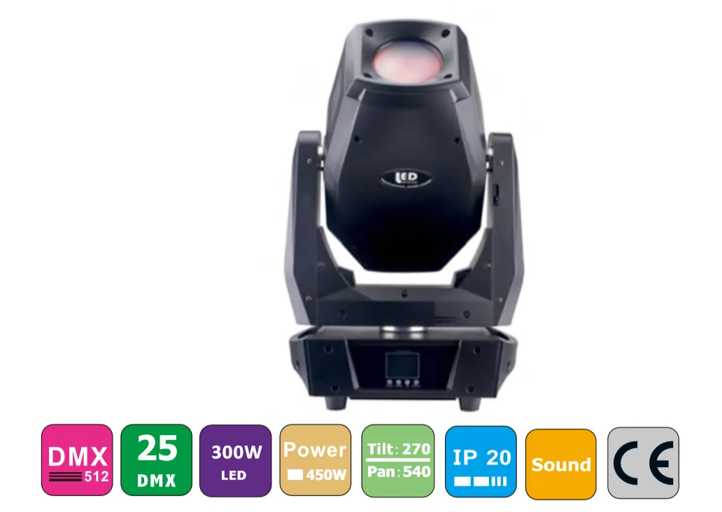 Taurus Beam Glamor Moving Head 300W - LED Lighting Solutions