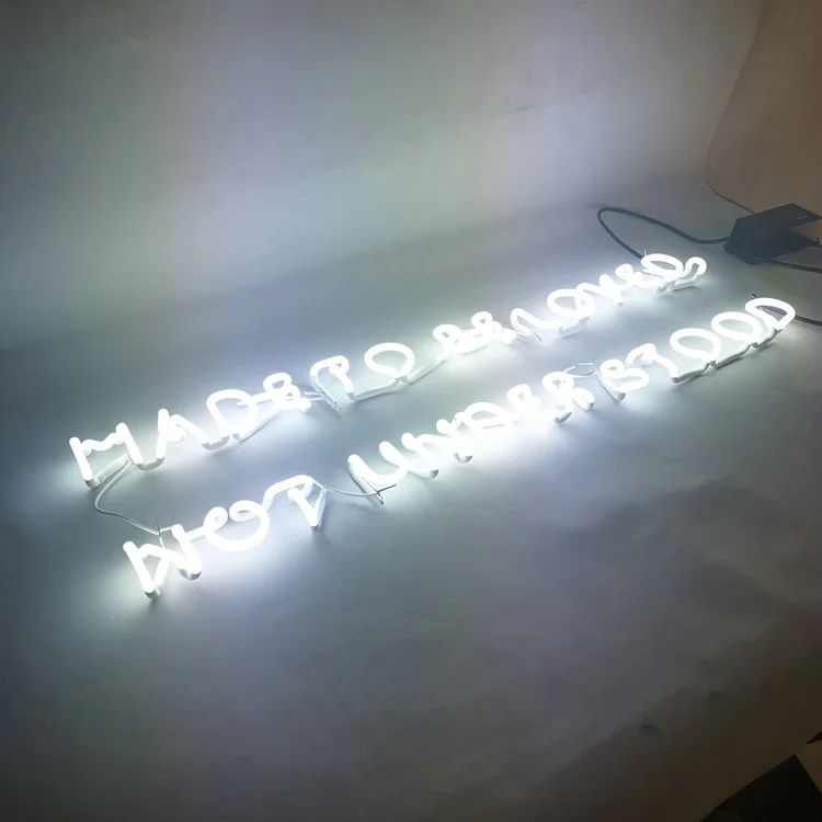 Alibaba White Cursive Neon Sign Production Frontlit Channel Letter Sign ...