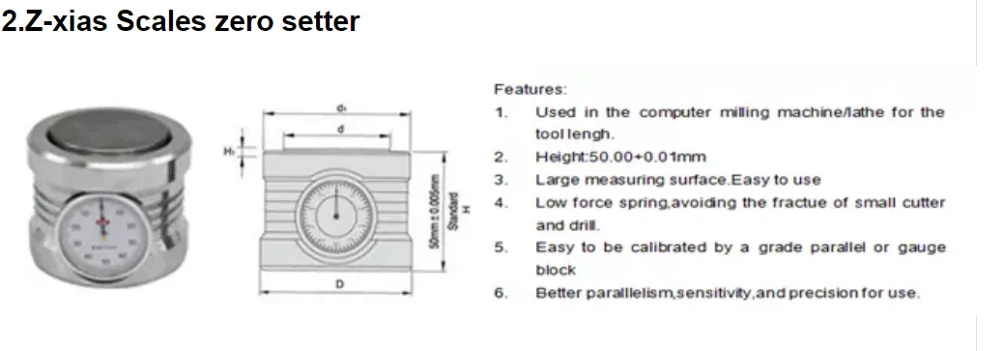 High Precision Z Axis Zero Pre-setter Tool Setter For Cnc Router - Buy Z Zero Setter,Z Axis Zero ...