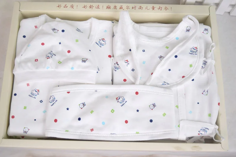 New Newborn Suit Baby Clothes Cotton Baby Gift Box 7 Piece Clothes Set ...