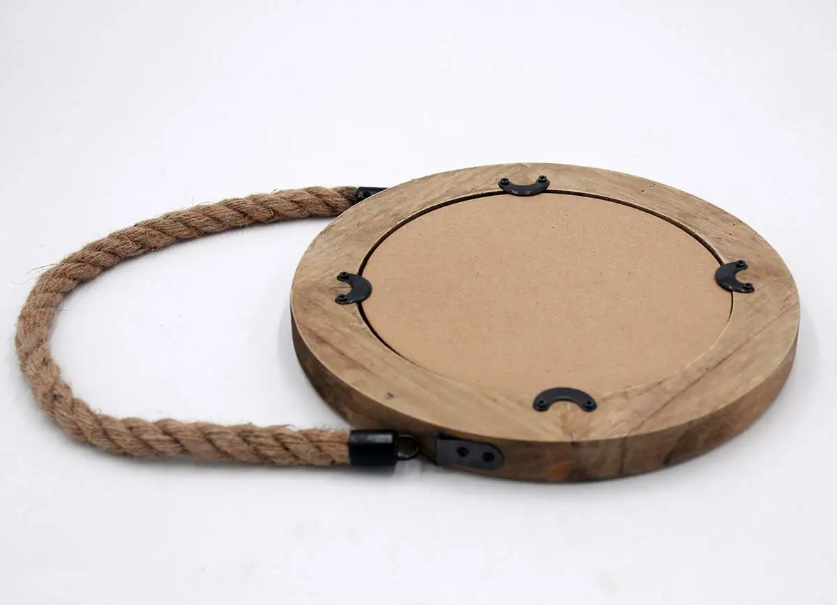 Luckywind Rope Hanging Vintage Rustic Wooden Hand Home Craft Decorative ...