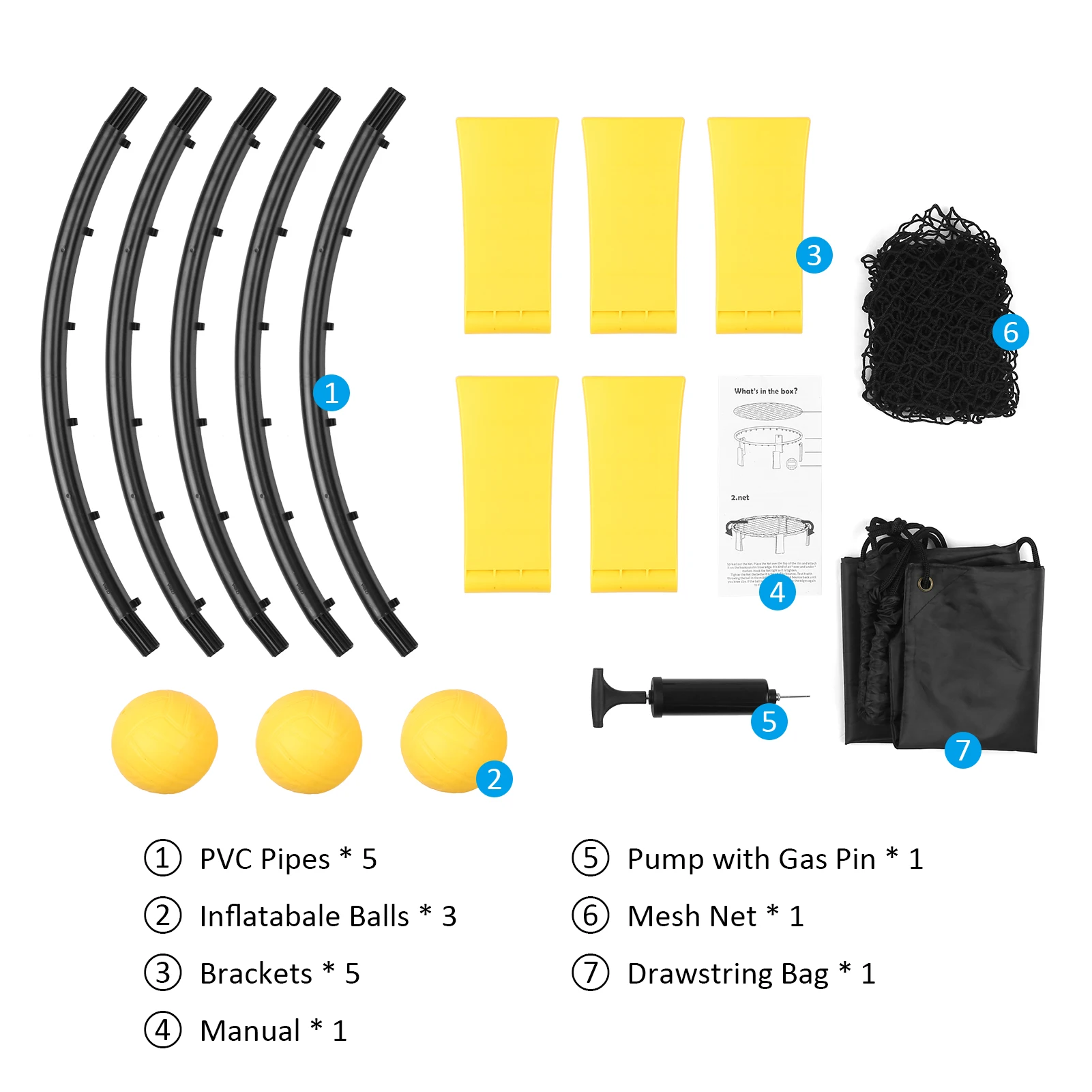 Zjfit Beach Spike Inflatable Spike Mini Beach Volleyball Pvc Volley ...