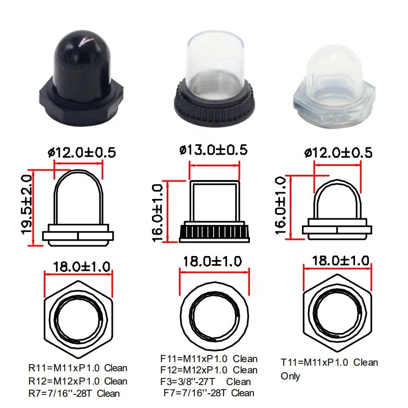 Durable Plastic Miniature Circuit Breaker Waterproof Rubber Toggle ...