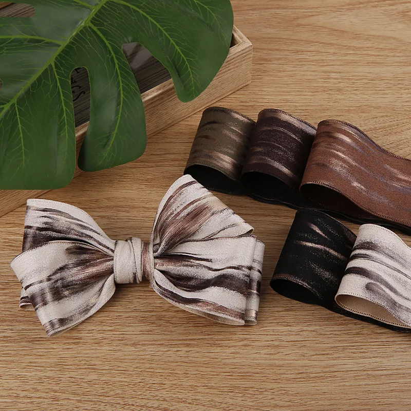 Satin Two-color Webbing Handmade Bow Hair Accessories Shoes Hats ...