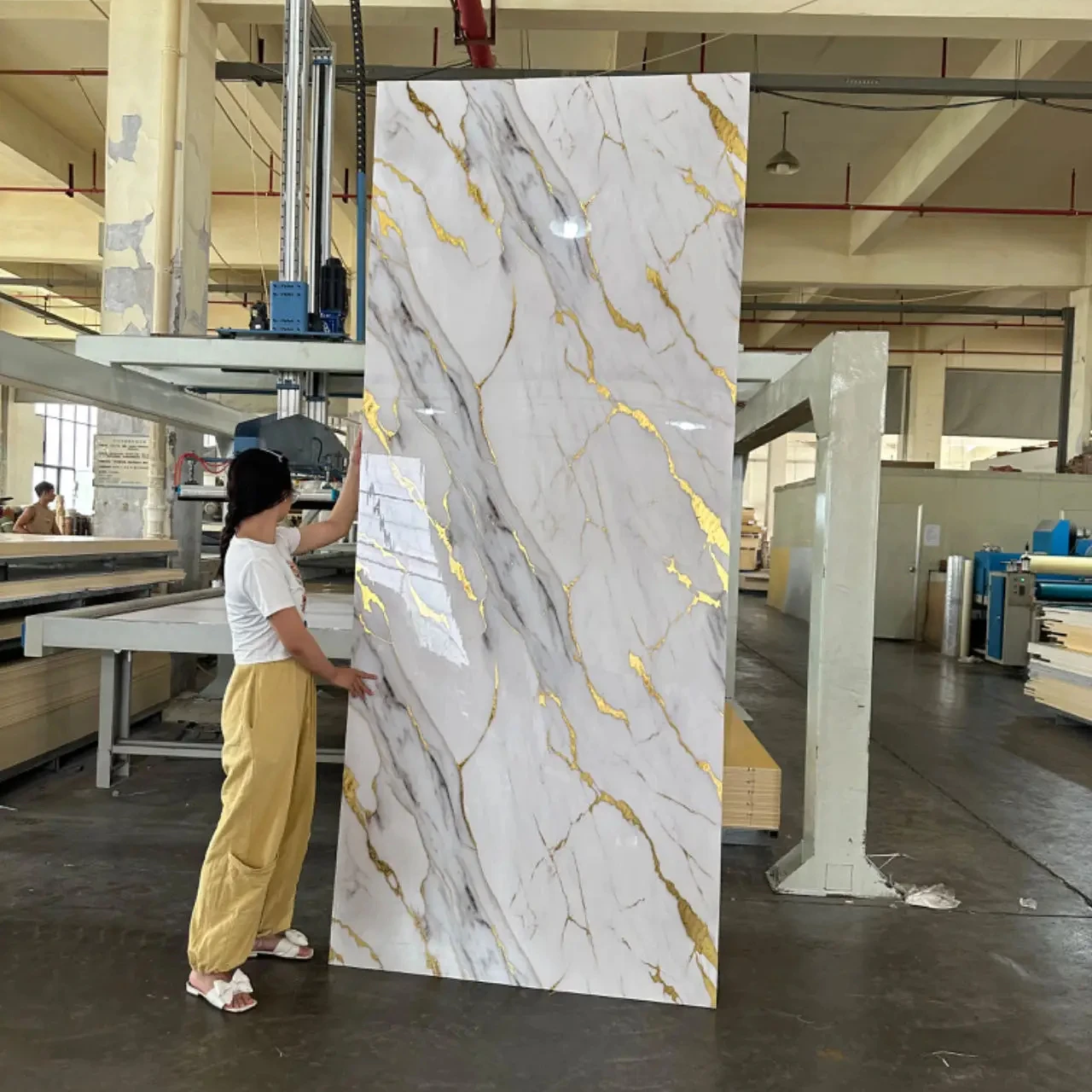 PVC Marble Wall Panel 1220x2440mm - Waterproof Wall Decorative Panel - OEM