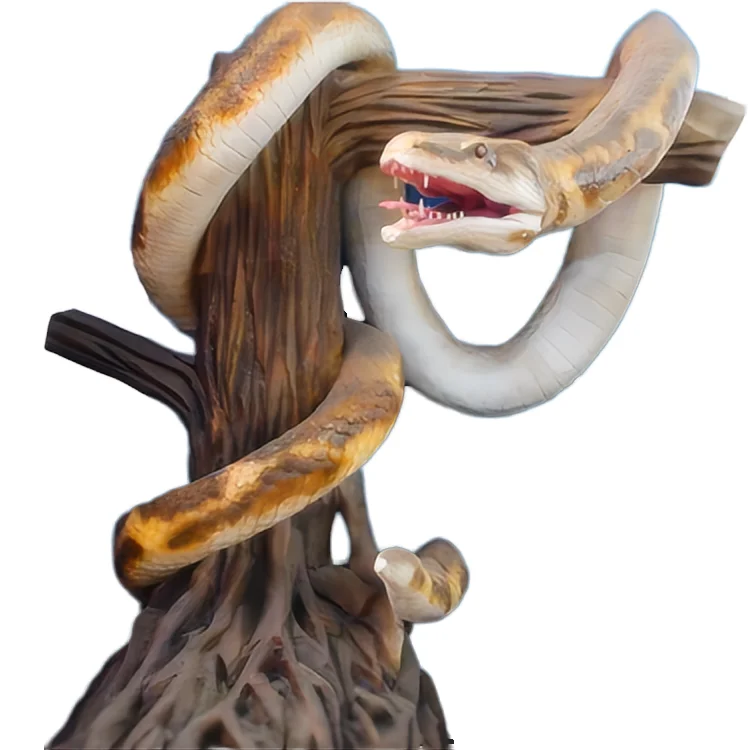 Realistic Animatronic Snake Model - Life-Like Reptile Sculpture