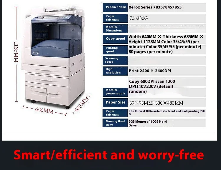 Remanufactured Apeosport 7855 Multifunction Color Photocopier New Used Xeroxs Machine Copiers A3 ...