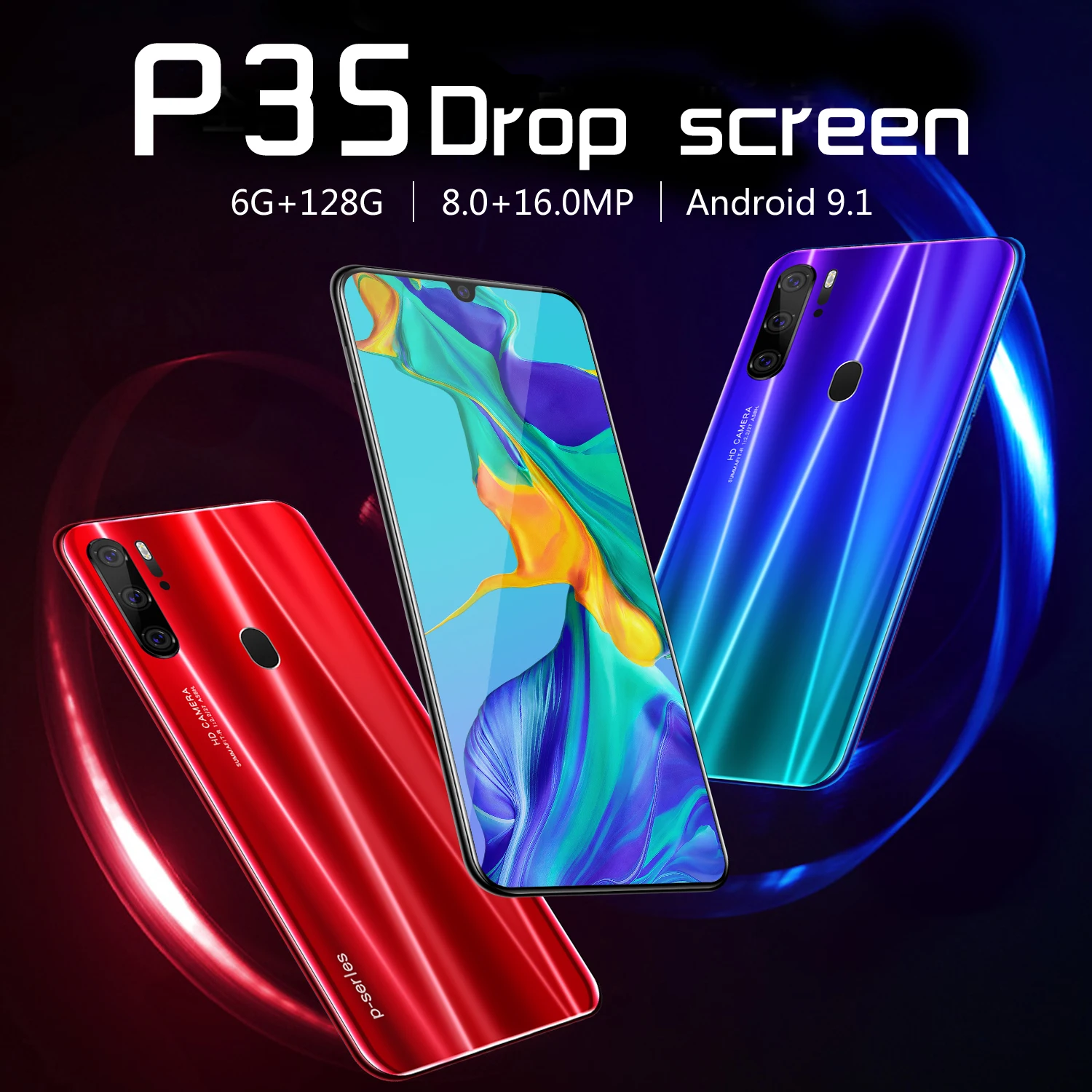 Made In China Supercharge Unlocked As P35 Pro Design Smartphone 6.3 ...