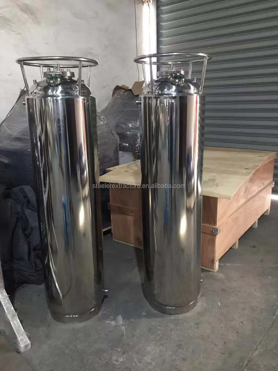 250lbs Jacketed Solvent Tank With Cooling Condensing Use For Bho ...
