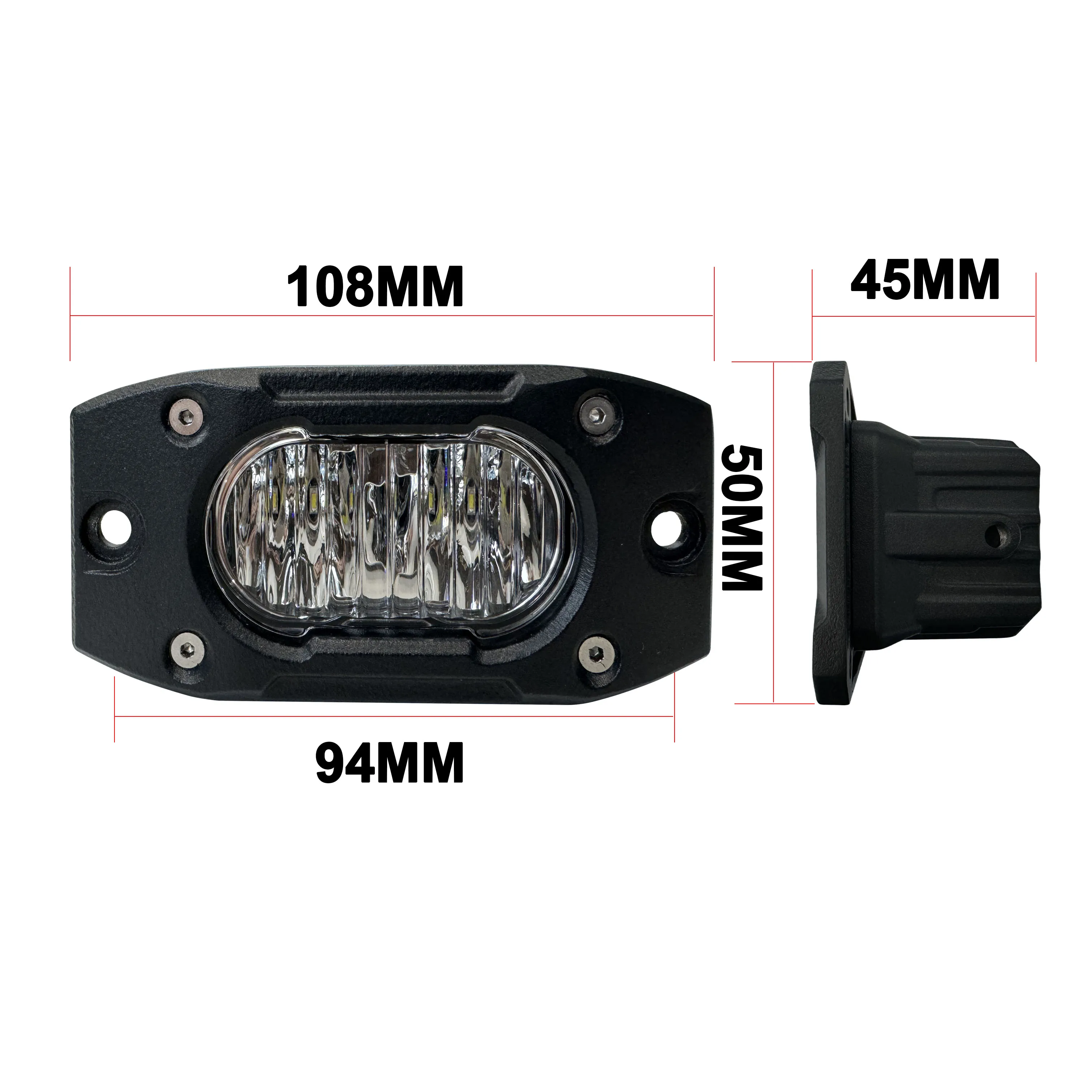N2 2024 20w Cree-chip Flush Mount Led Work Light Fits For Off-road/4x4 ...
