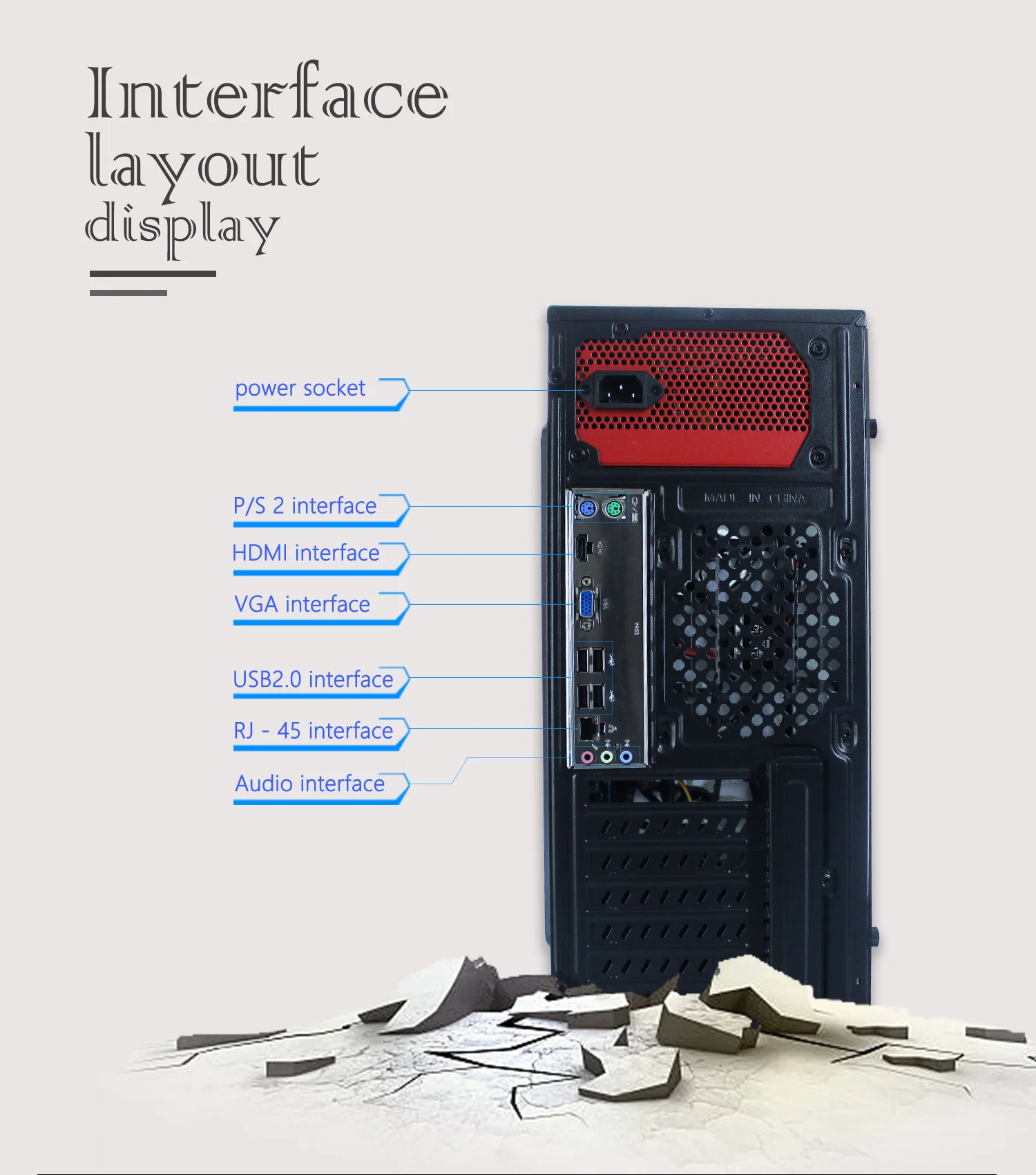 Cabinet Gabinete Desktop Host Cpu Ssd128g Power Supply Cabinet Gabinete ...