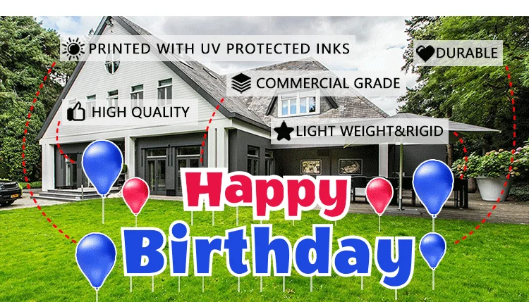 Custom 4x8 Plastic Sign Halloween Christmas Alphabet Letters Corrugated ...