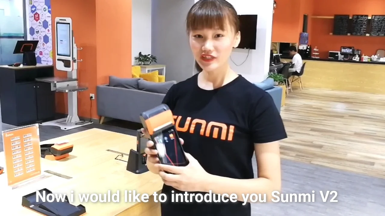 Point Of Sale System Sunmi V2 Android Pos Systems 4g Wifi 1d/2d With ...