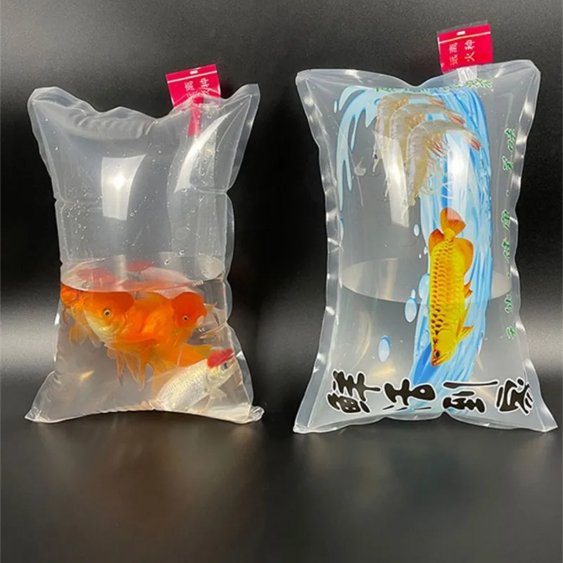 Fish Packaging Oxygen Plastic Bags Ornamental Fish Oxygen Filled ...
