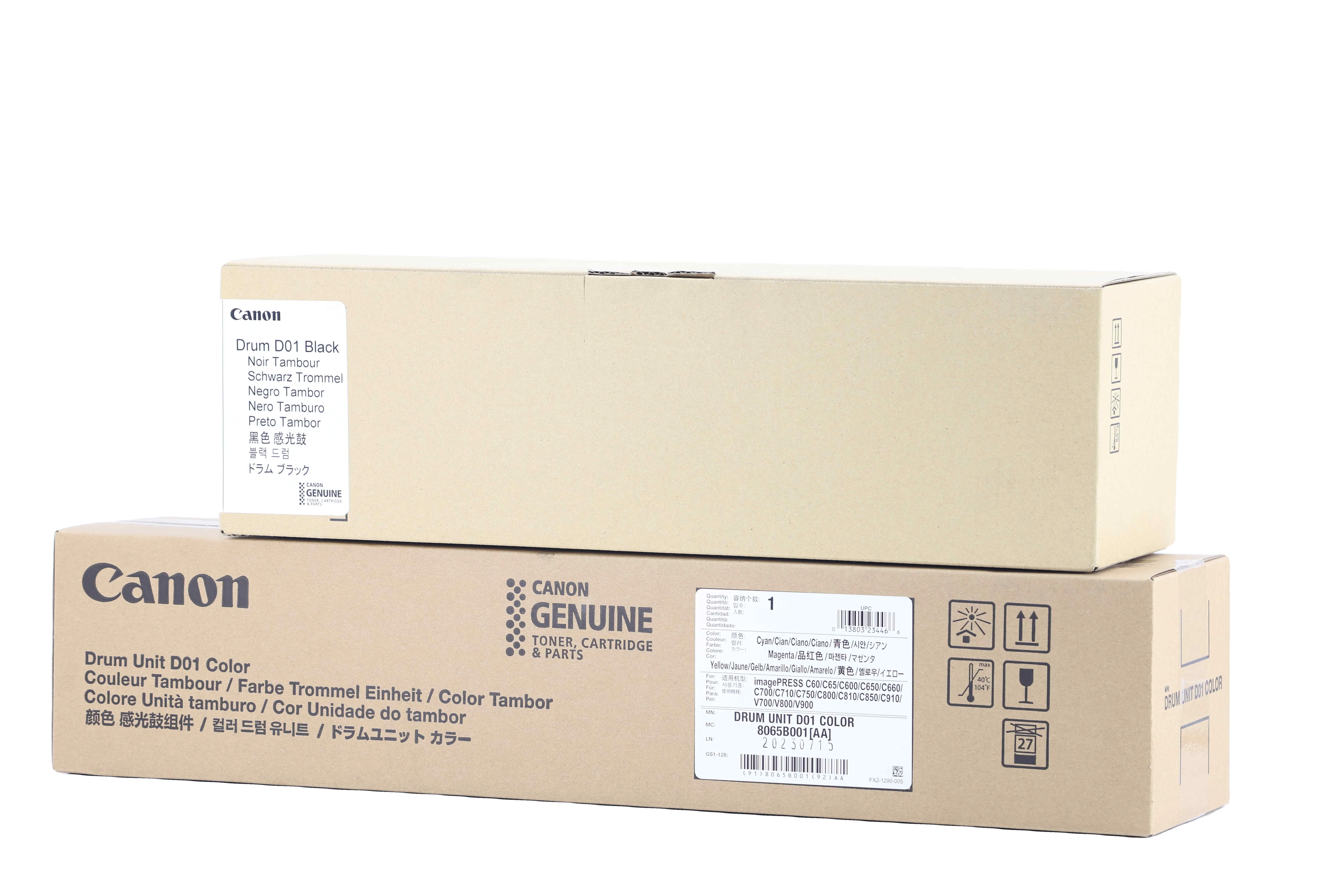 Genuine D01 For Canon Drum Unit D01 Color Black 8065b001 Imagepress C60 ...