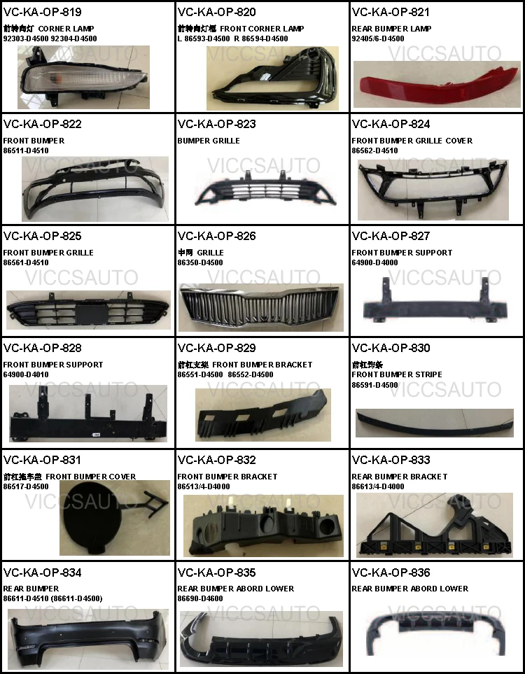 Oem 86350-d4500 For Kia Optima 2019 Auto Car Grille - Buy Auto Car ...