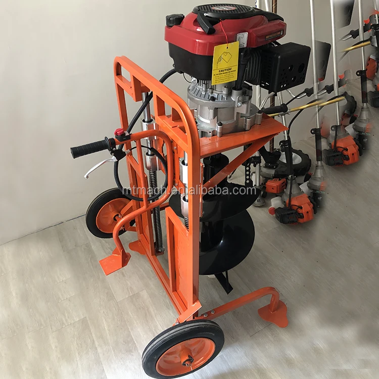 Earth Auger Trolley for Efficient Ground Hole Drilling