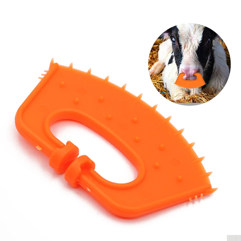 Anti Sucking Cattle Nose Rings Plastic Milking Stop Kit Cow Calf Weaner ...