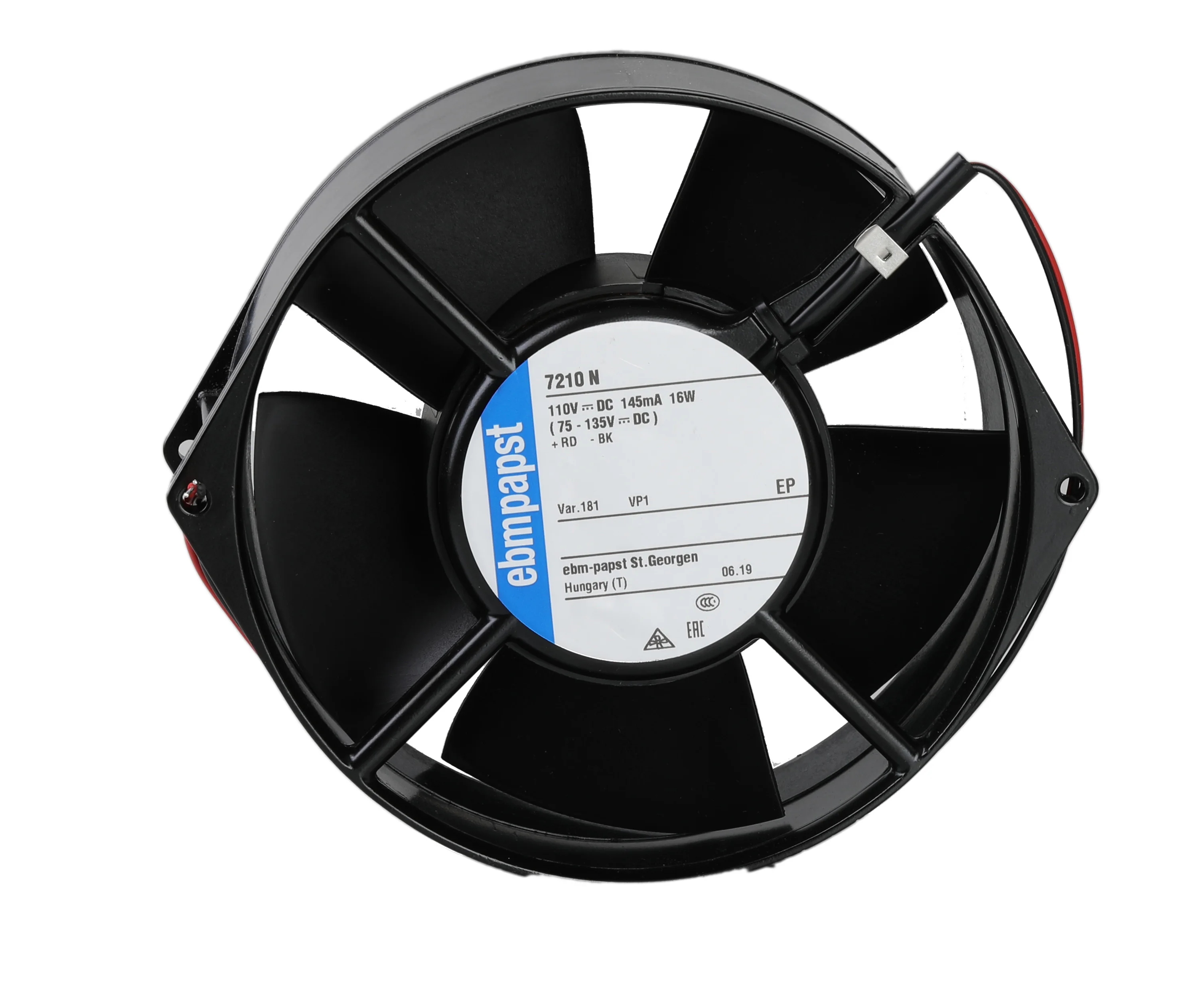 7210N-181 ebmpapst fan DC axial compact fan EBM-PAPST TYPE: 7210N -181 ...