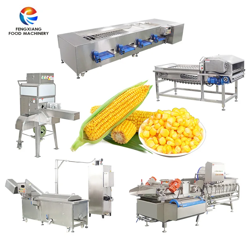 Industrial Sweet Corn Processing Line Corn Washing Corn Thresher - Buy ...