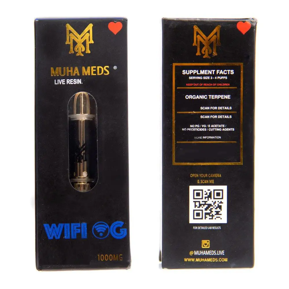 Muha Meds Ceramic Cbd Vape Cartridge Disposable Gold Atomizer For 510 ...
