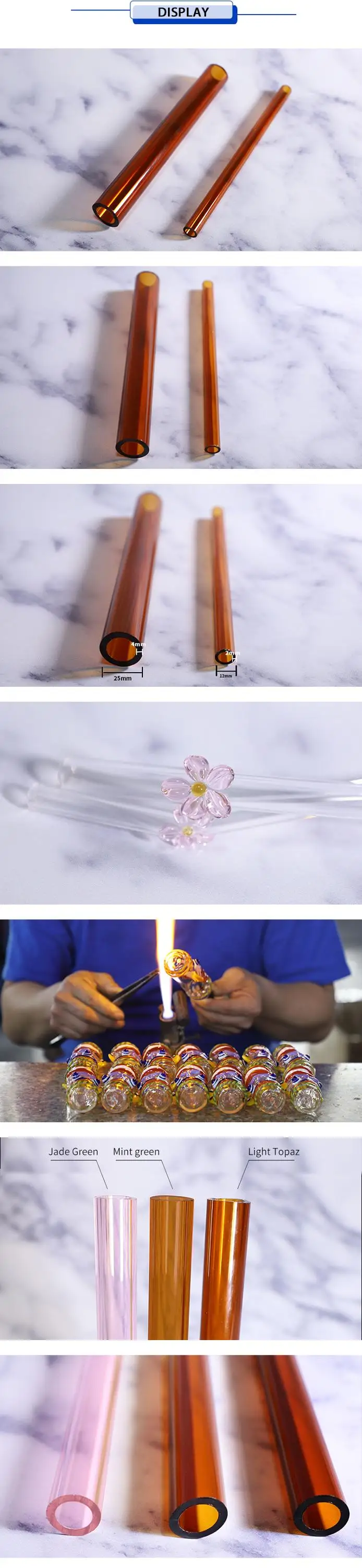 Factory Direct Sales Colored High Borosilicate Glass Tube Pipes - Buy ...