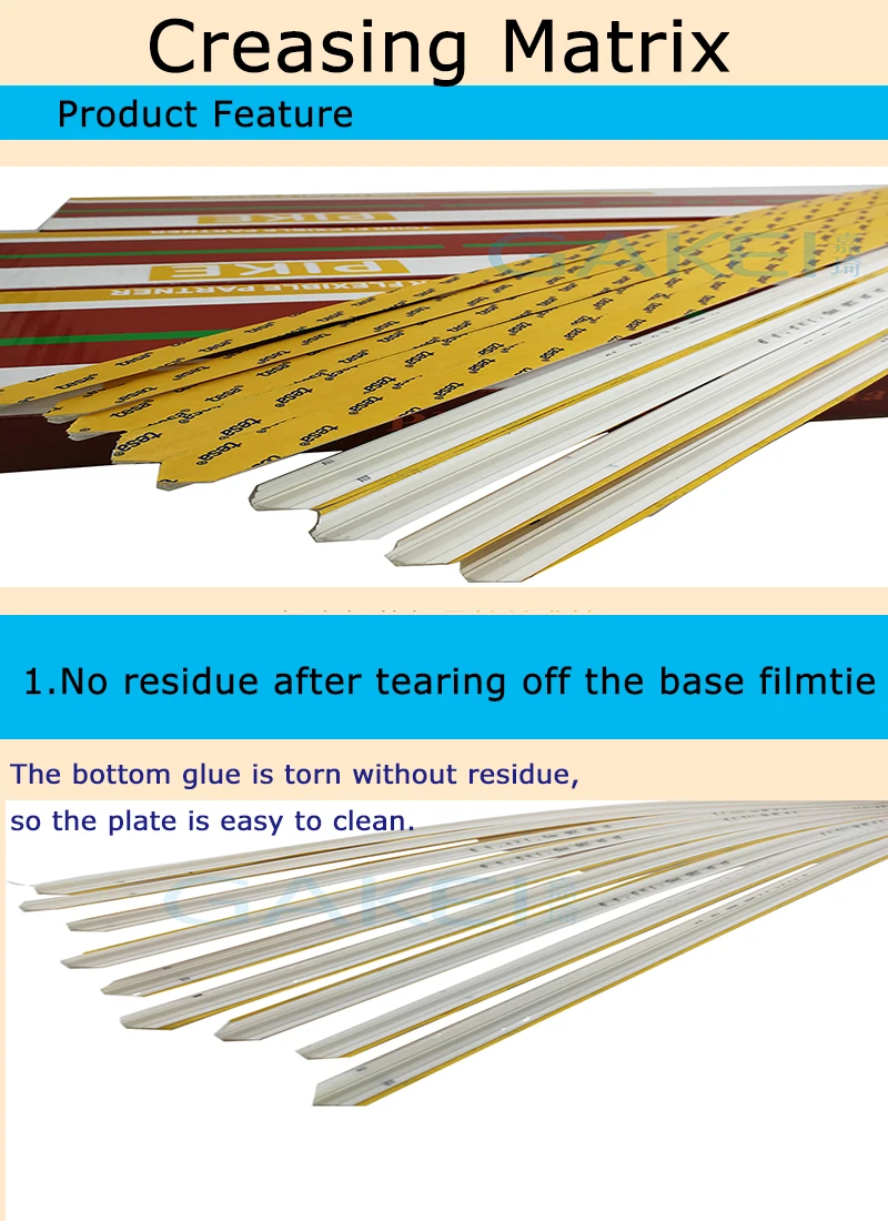 Adhesive Plastic Creasing Matrix Cutter Perforating Paper-Based Fiber ...