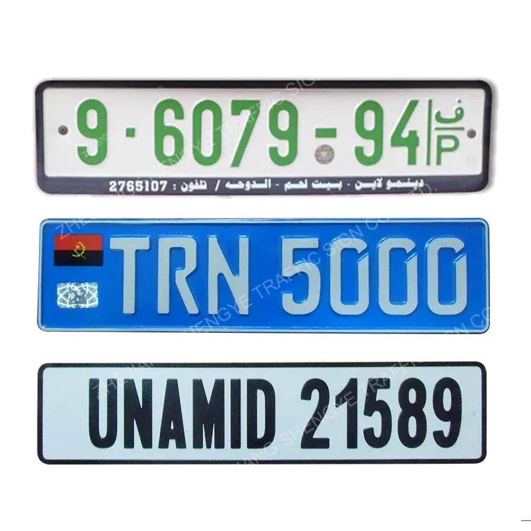 Custom European Poland Number Plate - Reflective & Durable