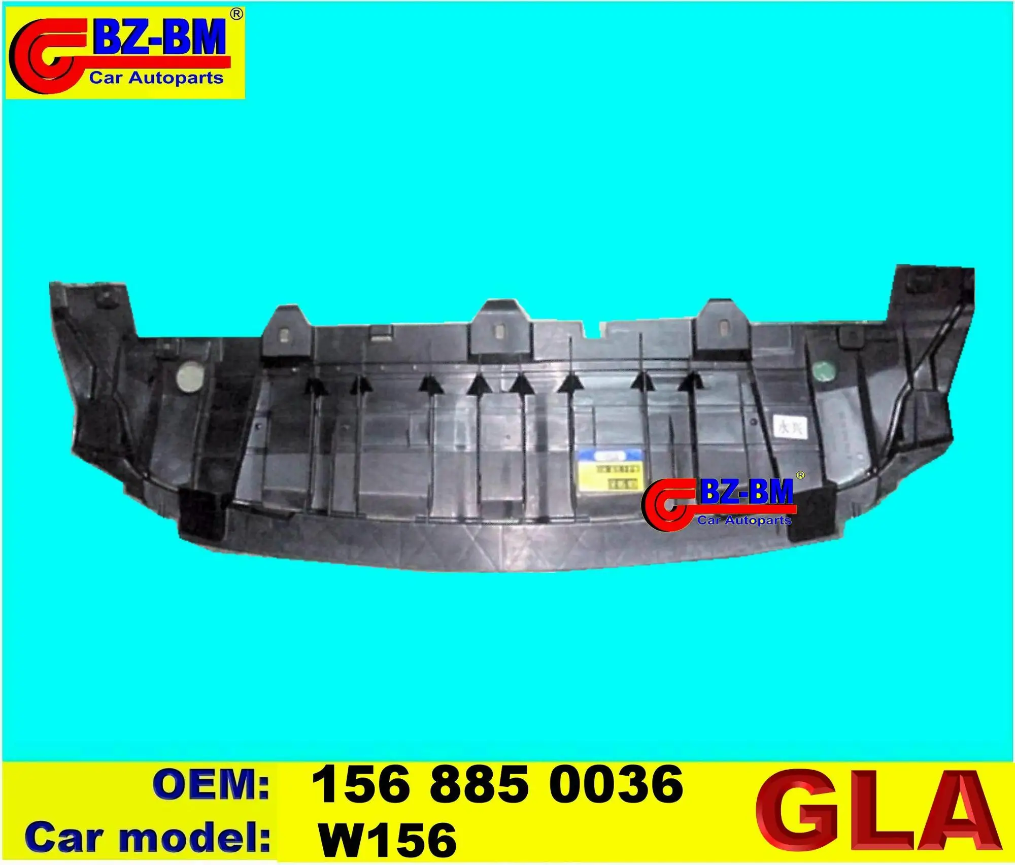 163 524 0101 Engine Shield Splash Guard For Benz Radiator Water Tank ...