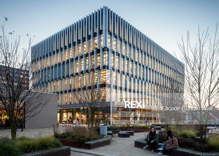 Modern High Rise Glass Aluminium Skyscraper Curtain Wall Facade ...