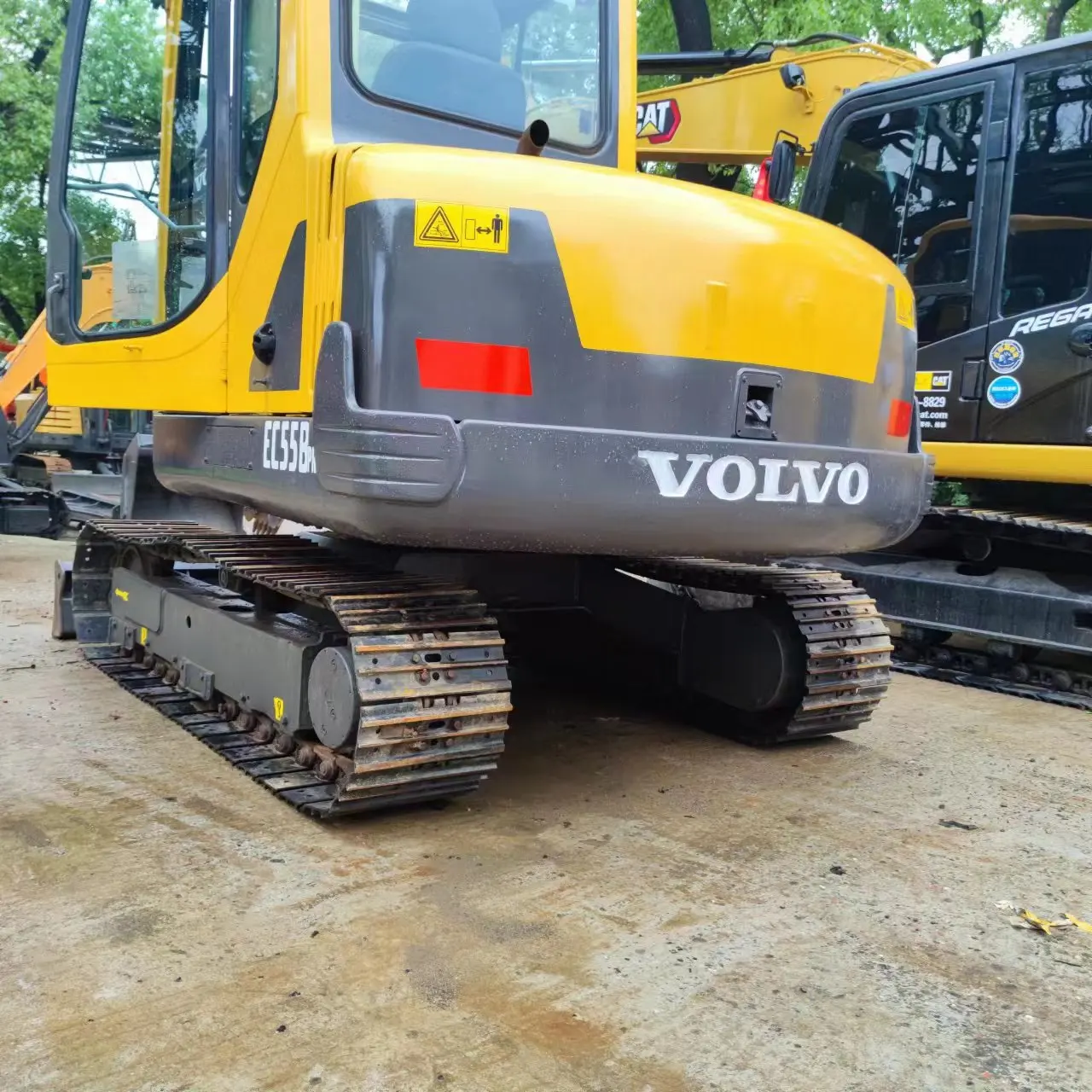 Used South Korea Volvo Ec55b Crawler Excavator Mini 5.5 Ton Mini Track ...