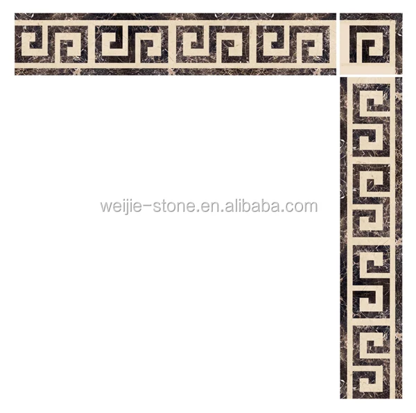 Natural Stone Greek Key Marble Border Design - Buy Greek Key Marble ...