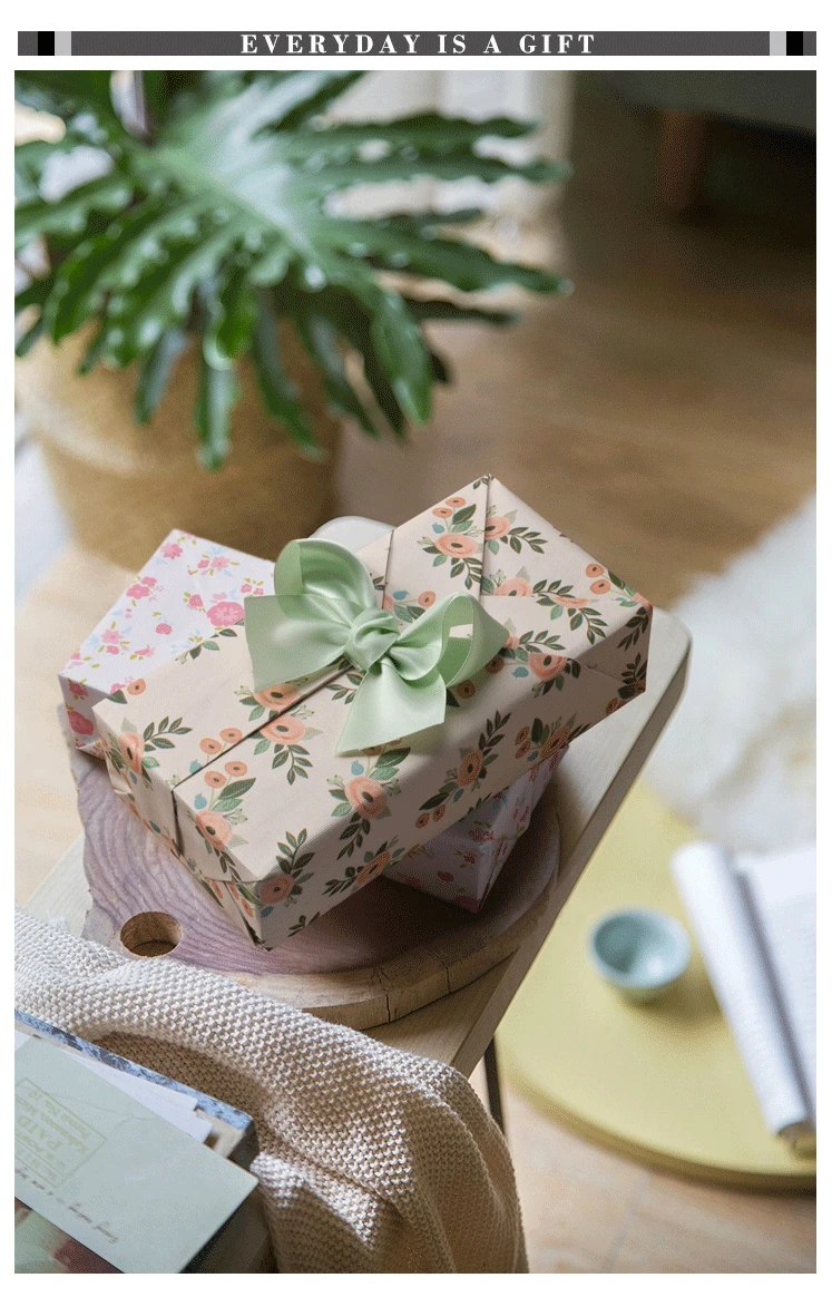 Paper Birthday Gift Box Wrap Paper & Party Supplies etna.com.pe