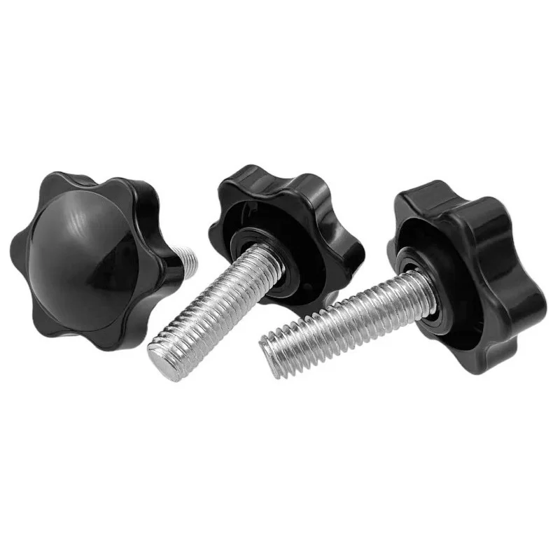 Six-Shaped Male M6~M10 Thread Metal Clamping Hand Star Knobs Plastic ...