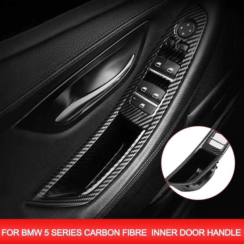 Carbon Fiber Inner Handle For F10 F11 F18 Bmw 5 Series Armrest Pull ...