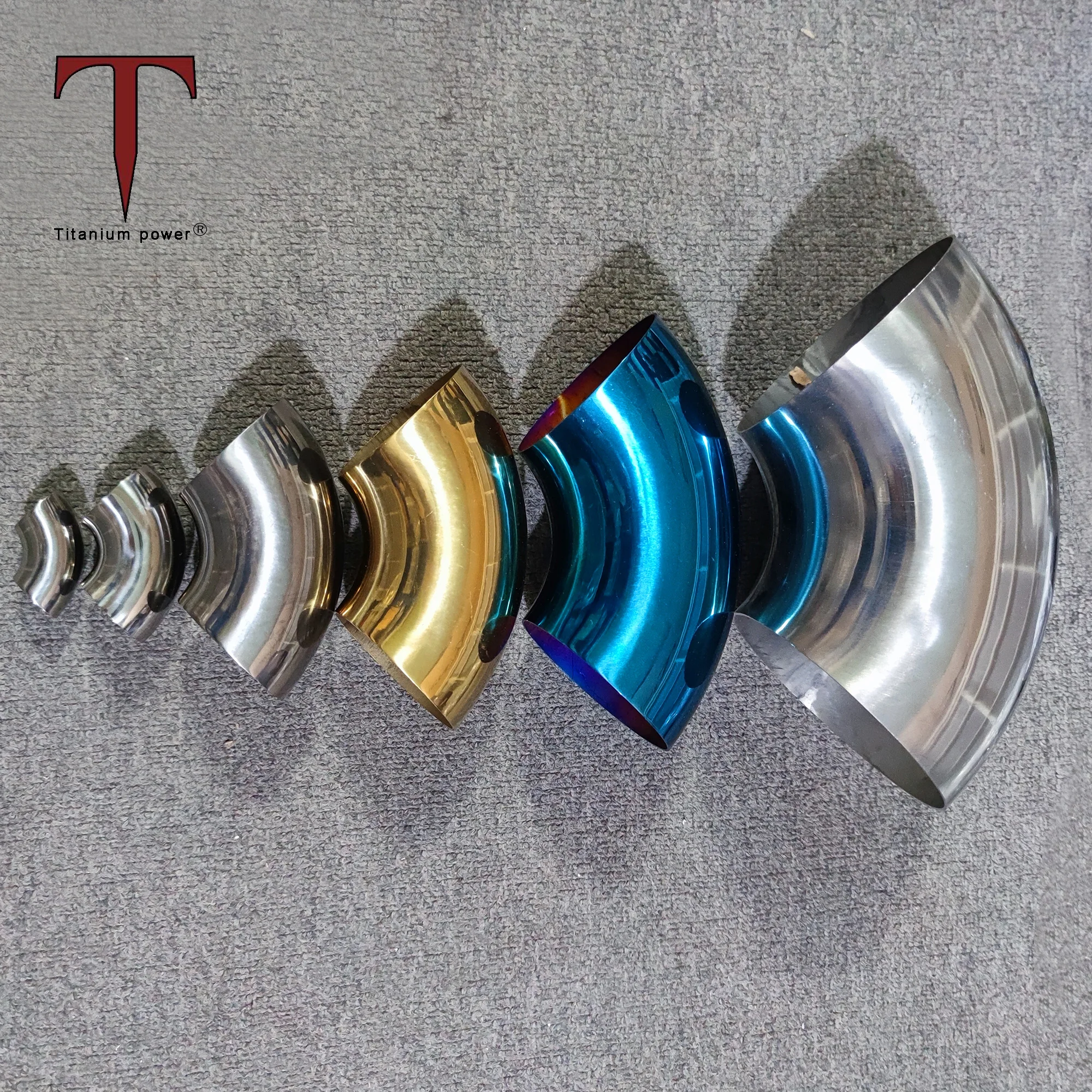 Tanium 45degree/90degree Universal Titanium Mandrel Bends Pipes Exhaust ...