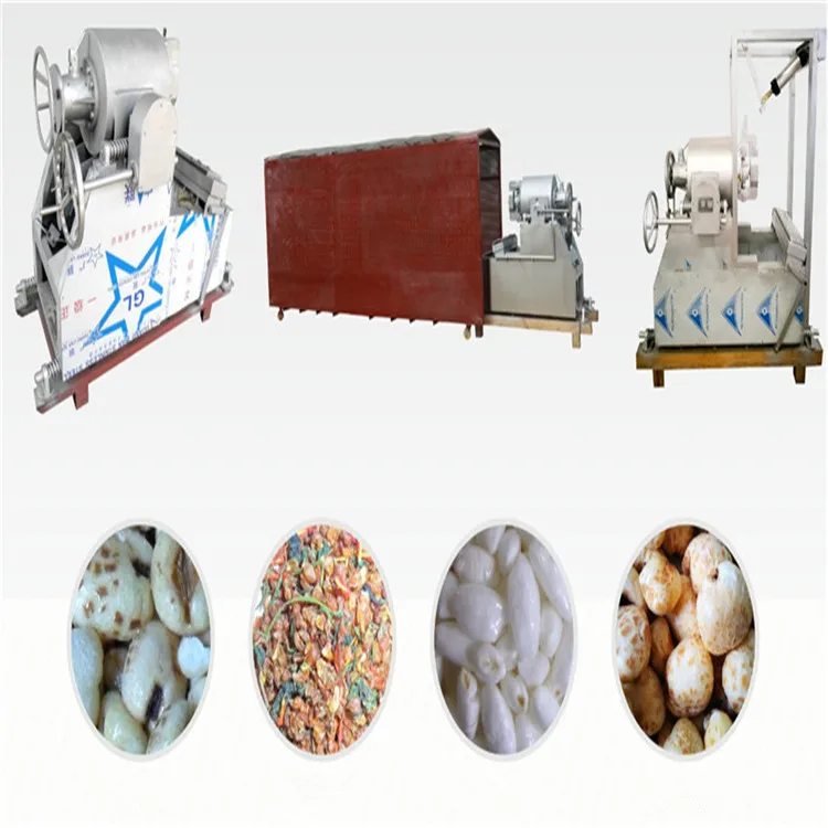 Hot air Steam Flow Maize Popping Machine | Puffed Cereals Wheat Puffing ...