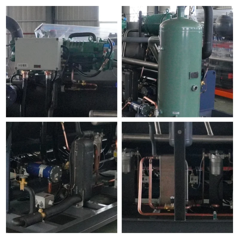 Water Cooled Condensing Unit Two Parallel Compressor Bitzer Screw ...