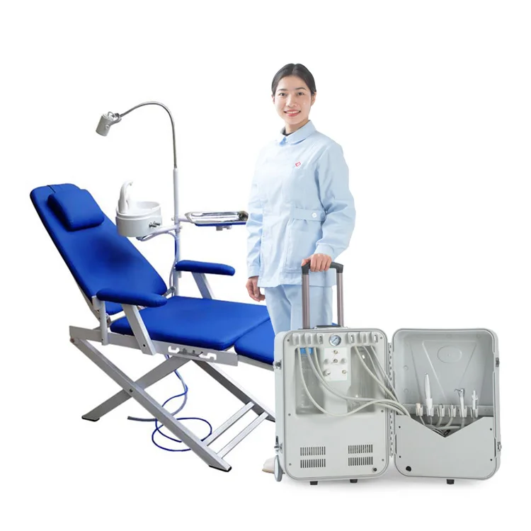 Ce Approved Super Dental Portable Chair With Cold Light Cuspidor Tray ...