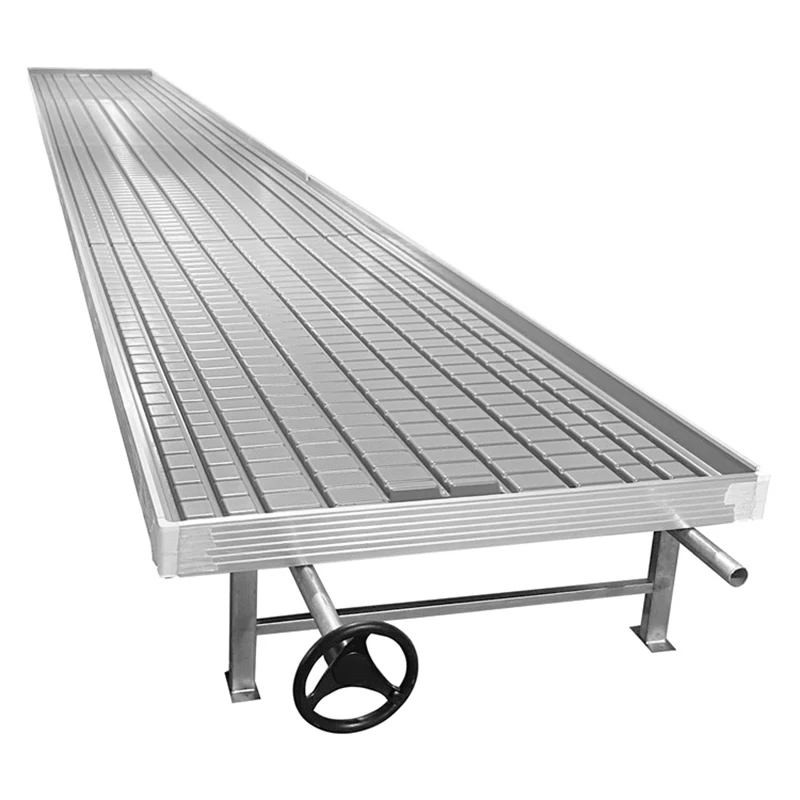 Greenhouse Flood Rolling Bench - Efficient Hydroponics