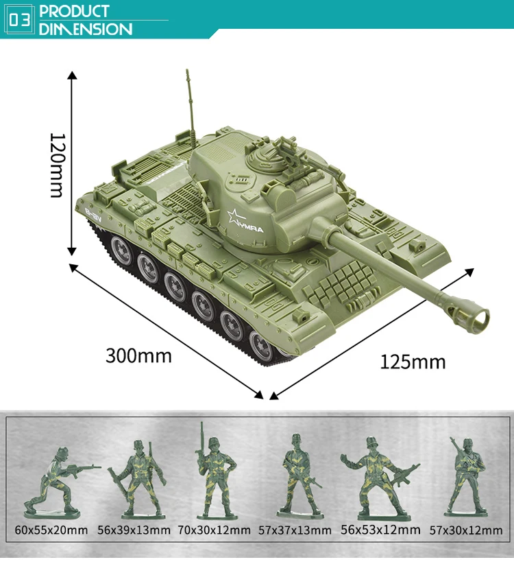 Mini Plastic Soldiers - Cheap Military Tanks Model Kit