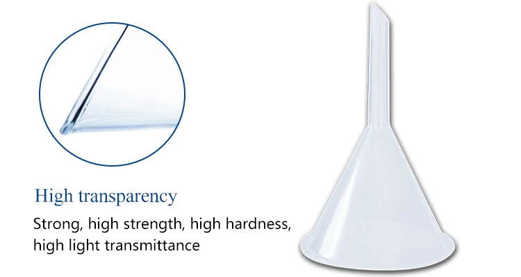 Plastic funnel 60mm 120mm caliber triangle funnel cone funnel chemical ...