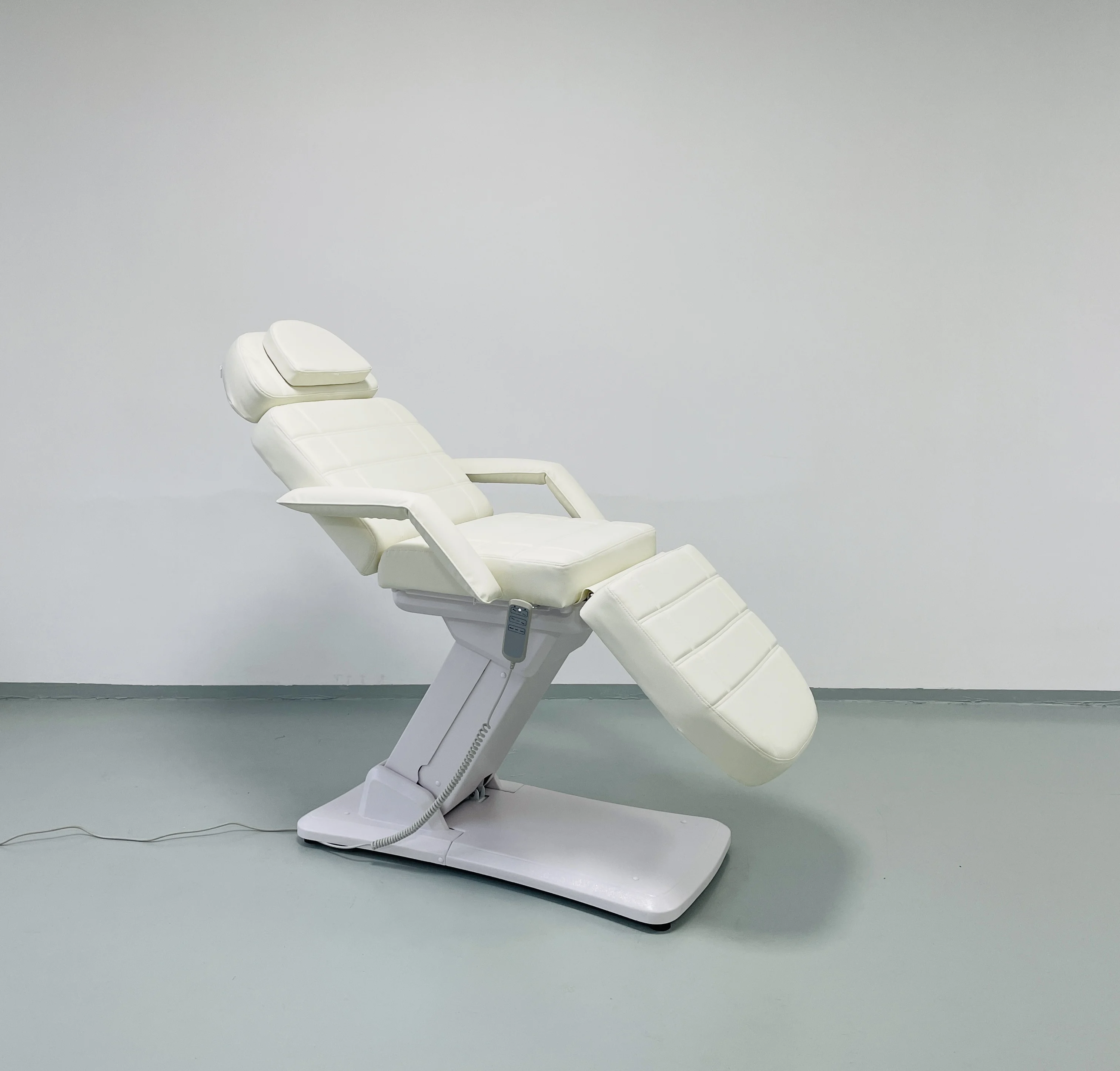 Fully Electrical Facial Bed For Beauty Spa Equipment With White Beauty ...