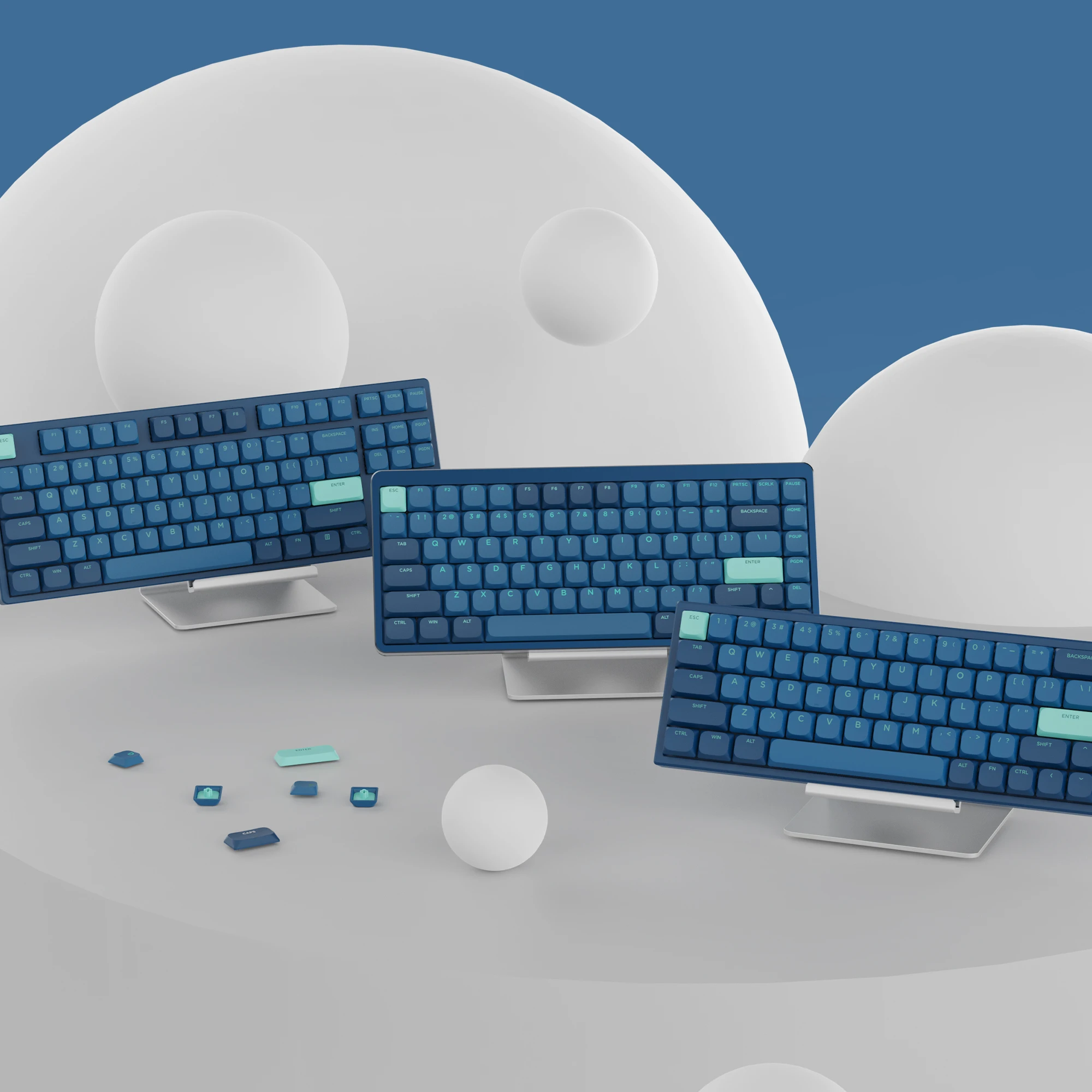 Low Profile Custom Keycaps Set for Mechanical Keyboards - OEM