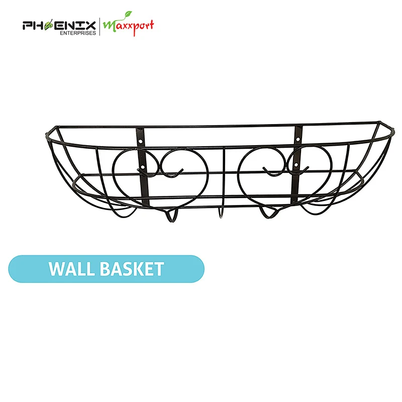 Wall Basket Wrought Iron Troughs And Hayracks Landscaping Wall Trough ...