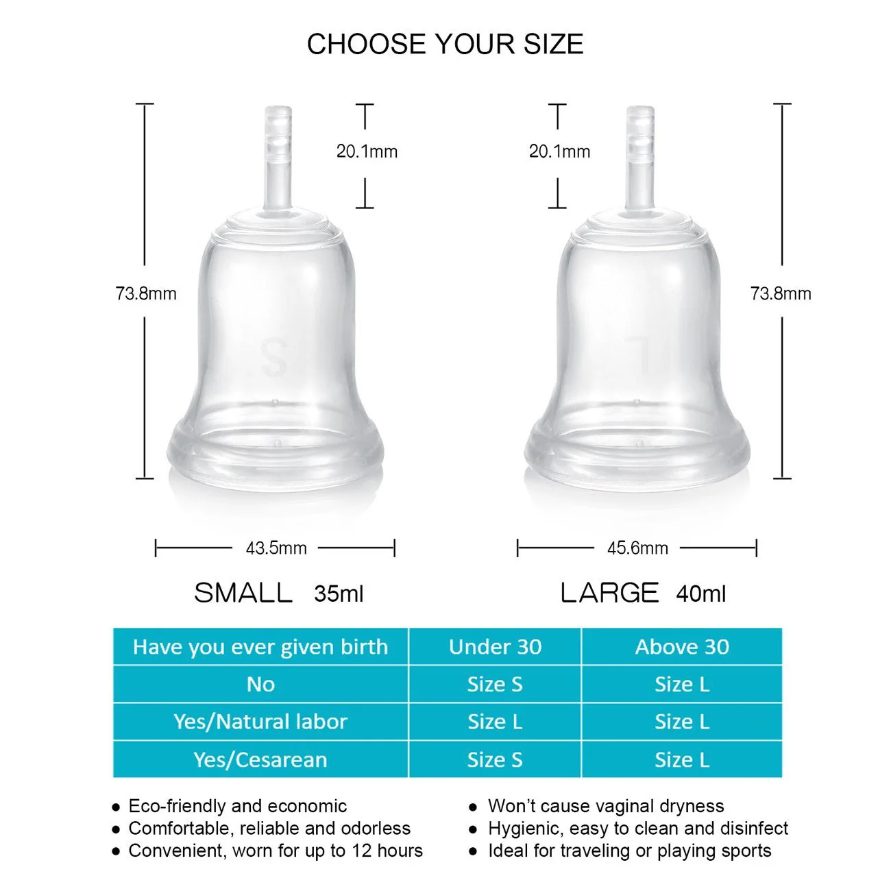 Wholesale Medical Grade Woman Mensuration Period Organic Copa Menstrual ...