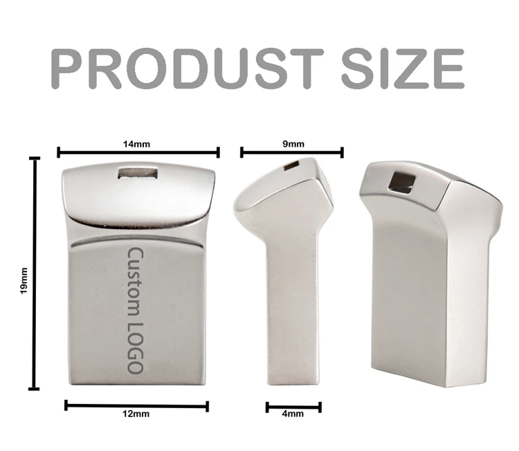 Mini Metal USB Flash Drives - 4GB to 64GB Storage