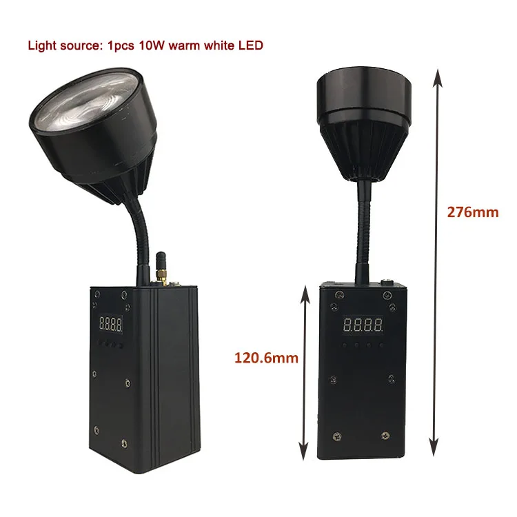 Battery Led Pinspot Light With Zoom Magnet W-dmx Ir Auto Control 10w ...