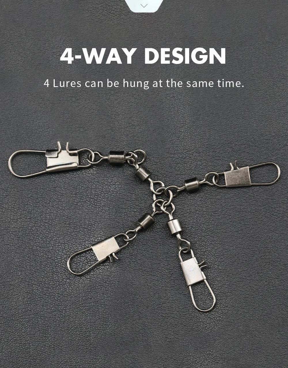 TOPIND Four-way Swivel Pin Connector Fishing Accessories Made in China ...