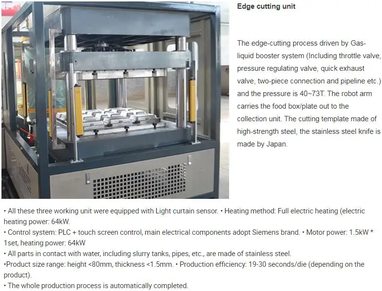 Paper/bagasse/bamboo Wood Pulp Molding Machine for Trays